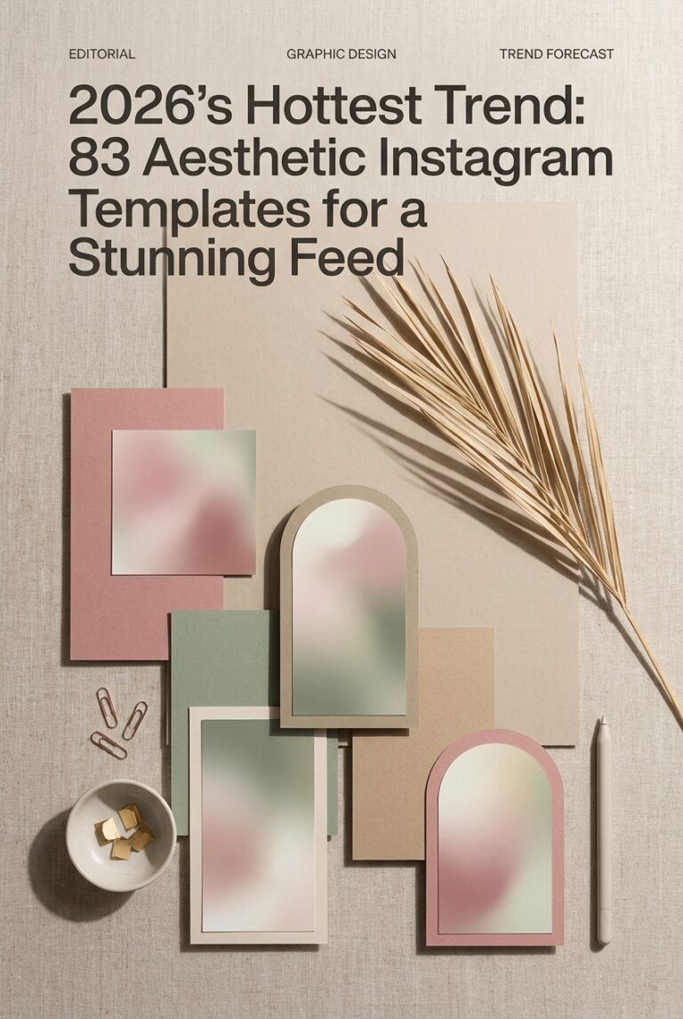 📱 2026's Hottest Trend: 83 Aesthetic Instagram Templates for a Stunning ...