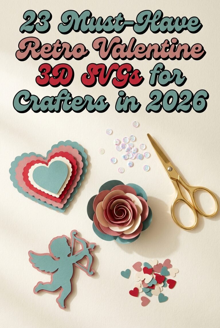 23 Must-Have Retro Valentine 3D SVGs for Crafters in 2026 - SmartCrafter.co