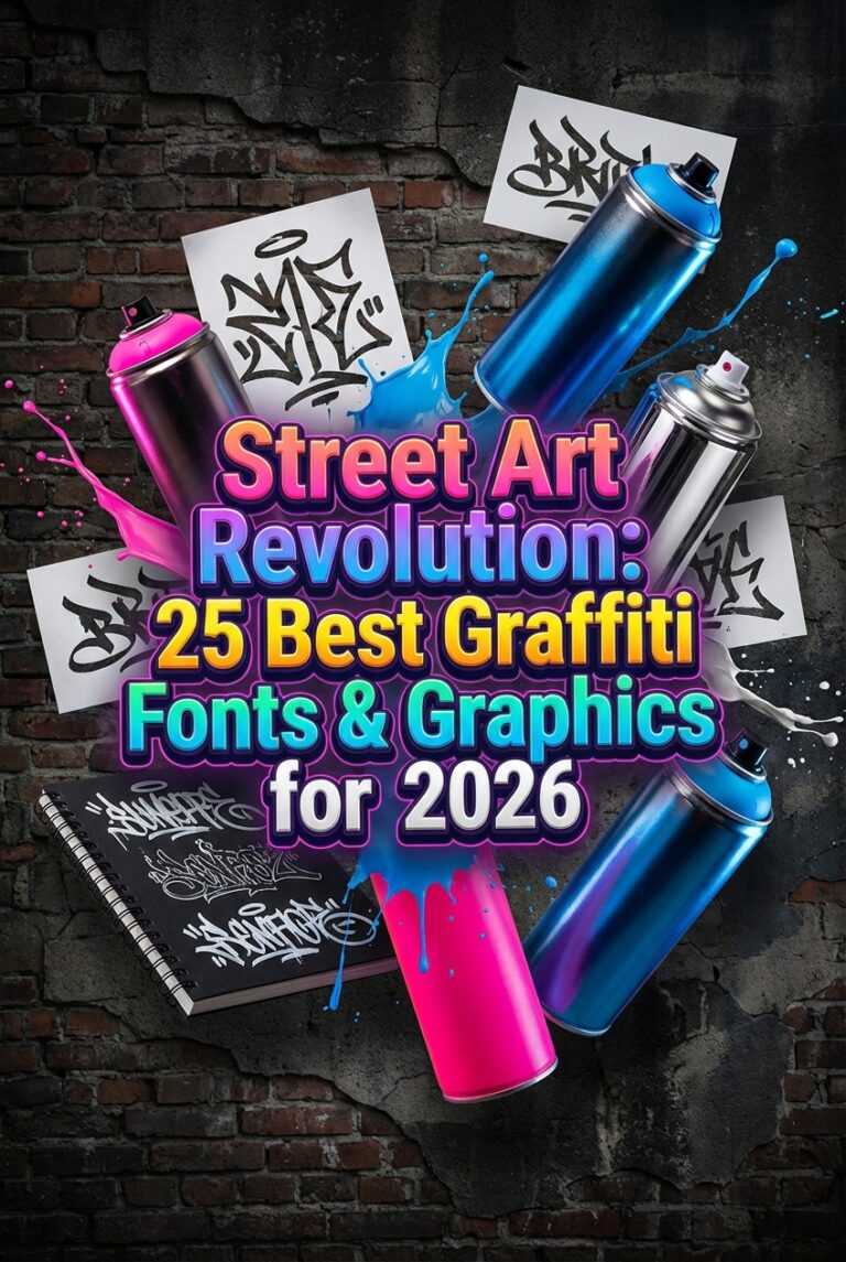 Top 25 Graffiti Fonts to Download in 2026 - SmartCrafter.co