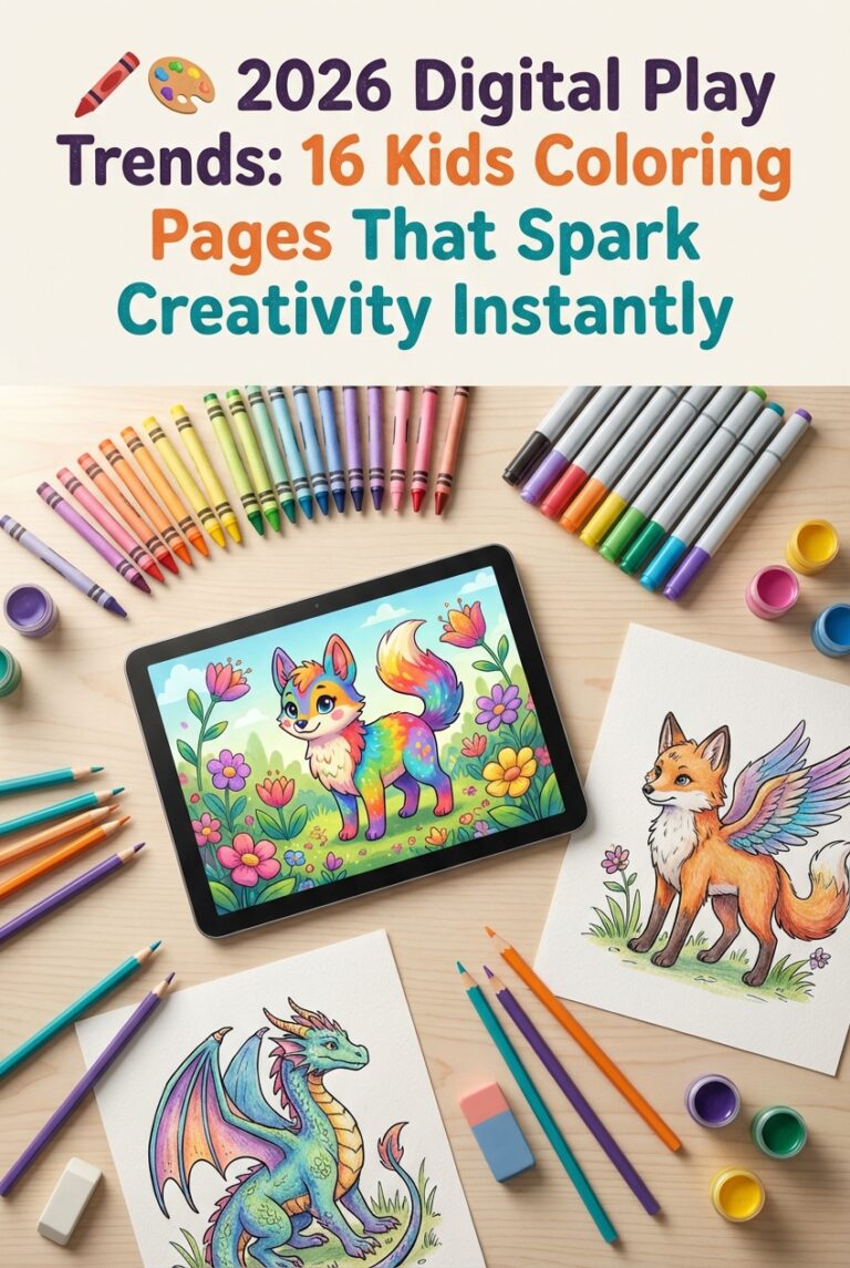 🖍️🎨 2026 Digital Play Trends: 16 Kids Coloring Pages That Spark ...
