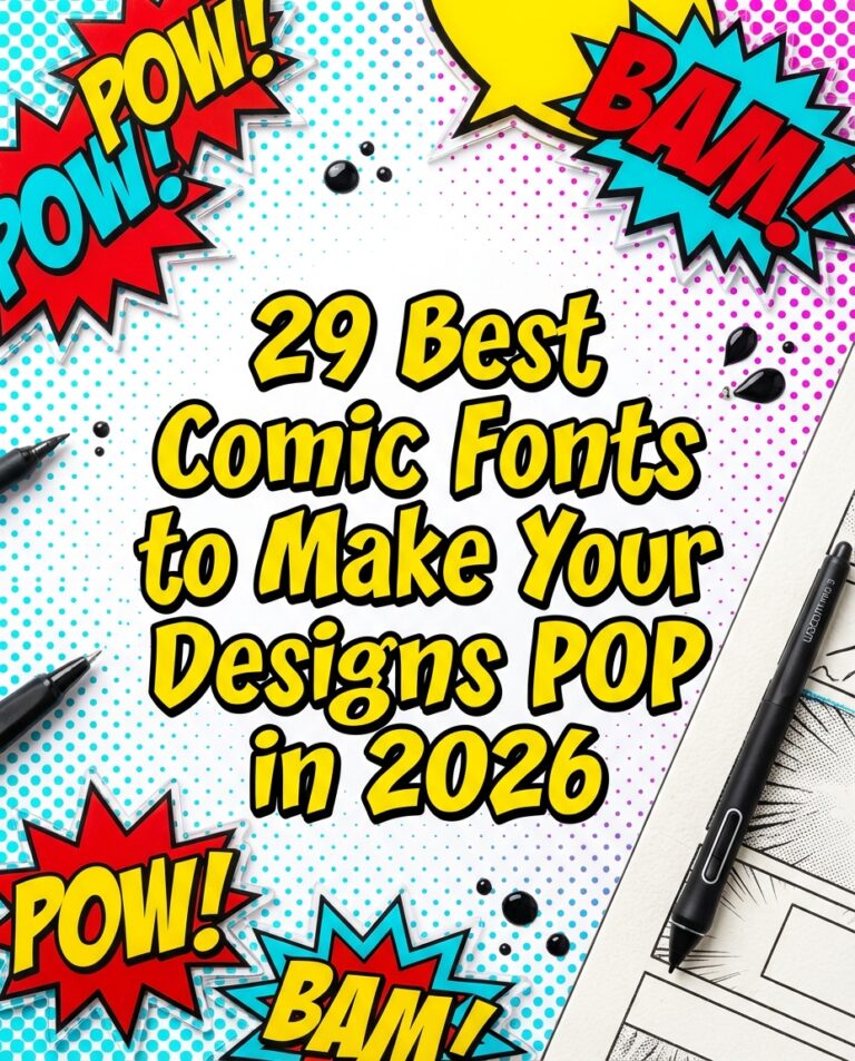 🗯️ 29 Best Comic Fonts to Make Your Designs POP in 2026 - SmartCrafter.co