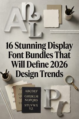 16 Stunning Display Font Bundles That Will Define 2026 Design Trends ...