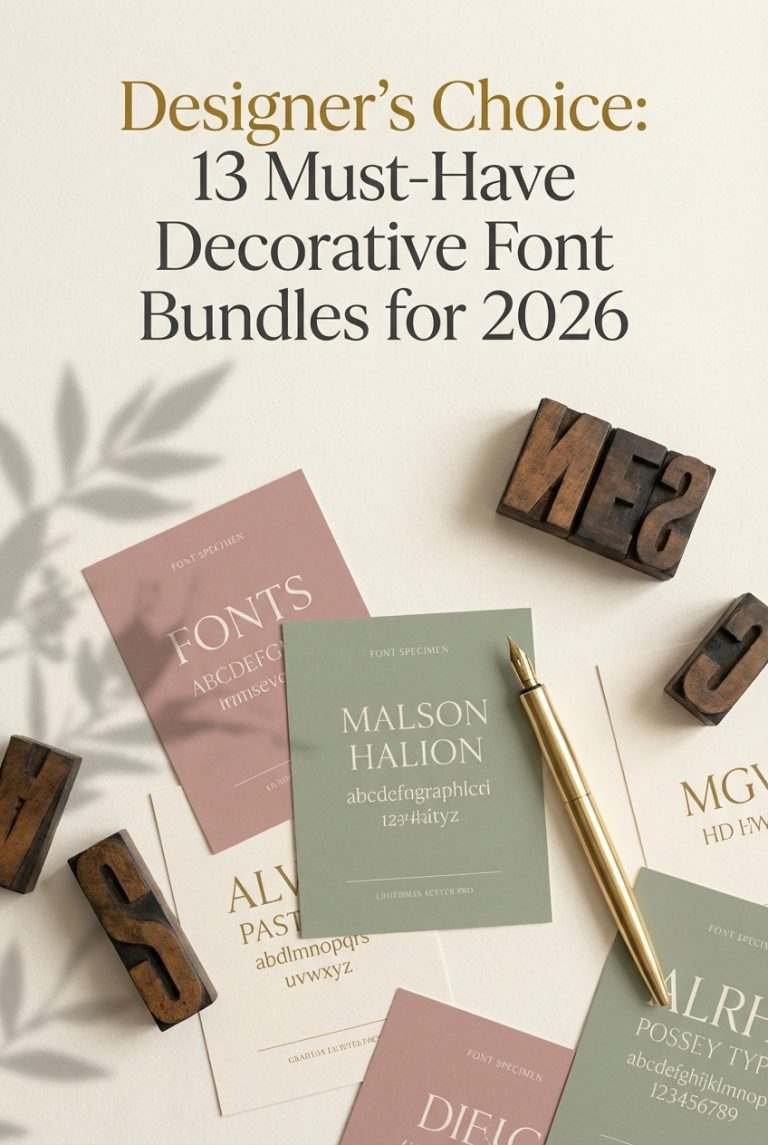 Designer's Choice: 13 Must-Have Decorative Font Bundles for 2026 ...