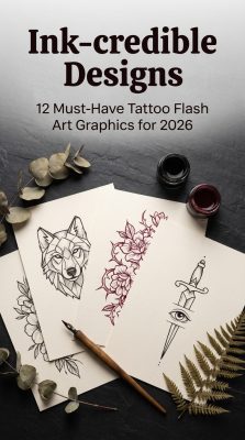 Ink-credible Designs: 12 Must-Have Tattoo Flash Art Graphics for 2026 ...
