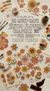 28 Must-Have Retro Flower Graphics for 2026 Design Trends - SmartCrafter.co
